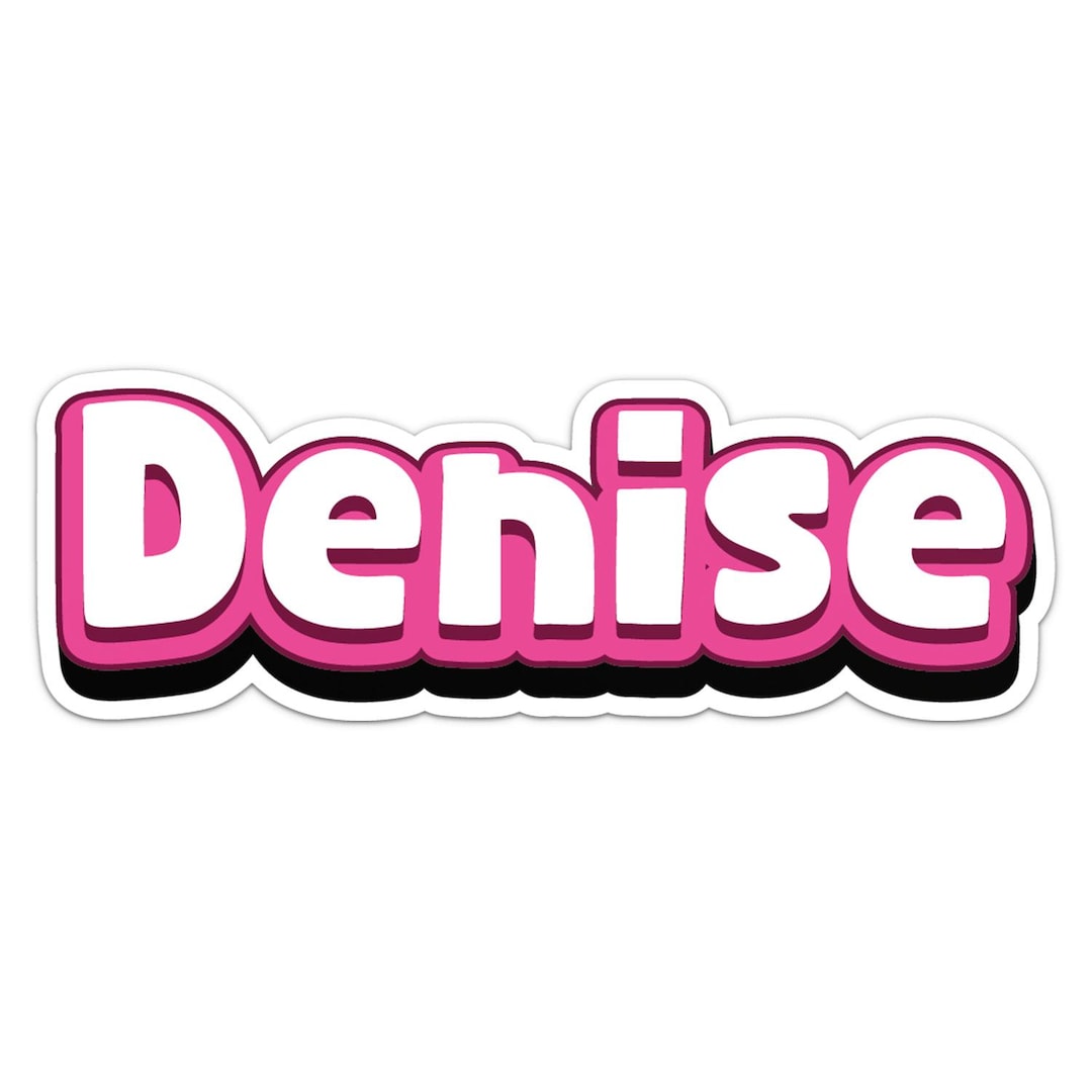 Denise Name Sticker Car Bumper Decal - Etsy