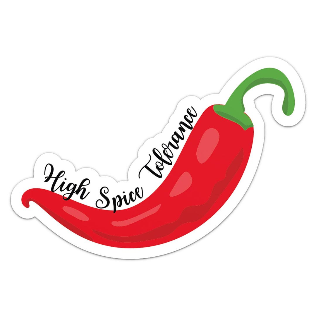 High Spice Tolerance Sticker Vinyl Car Bumper Decal - Etsy