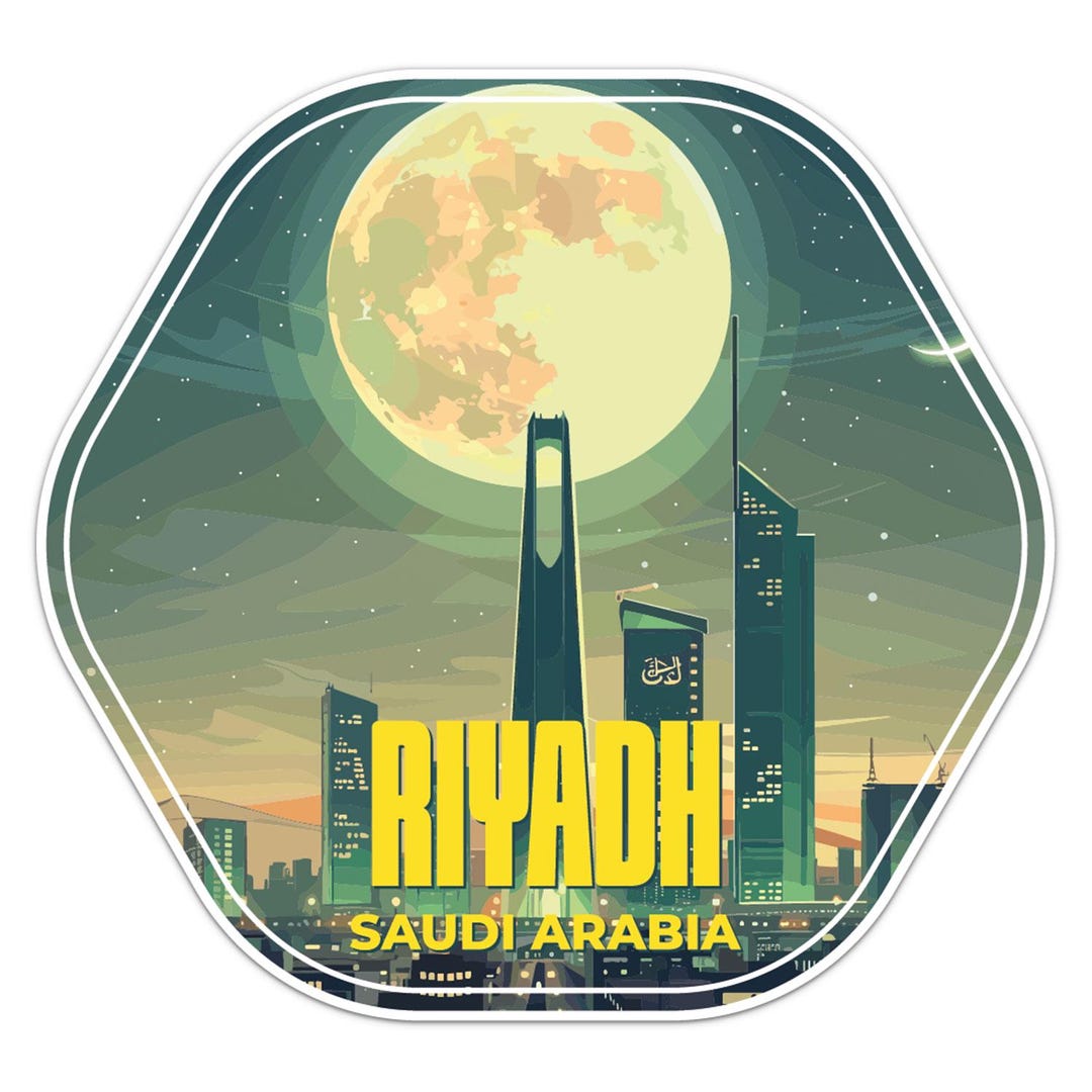 Saudi Arabia Riyadh Night City Sticker Car Bumper Vinyl Decal - Etsy