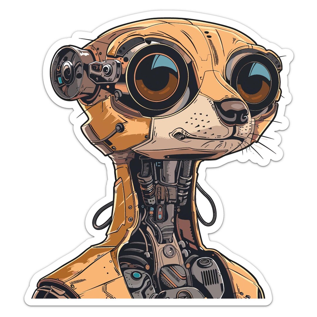 Biomechanical Meerkat Animal Robot Sticker Car Bumper Decal - Etsy