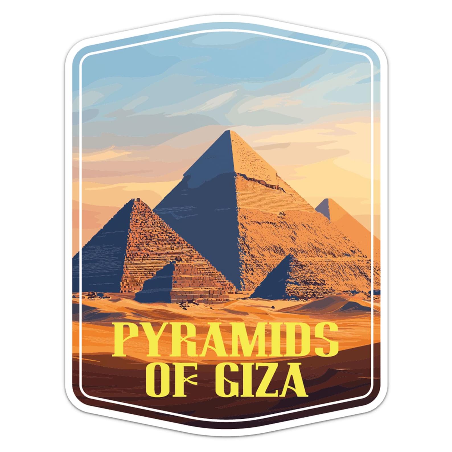 Pyramids of Giza Sticker Car Bumper Vinyl Decal - Etsy