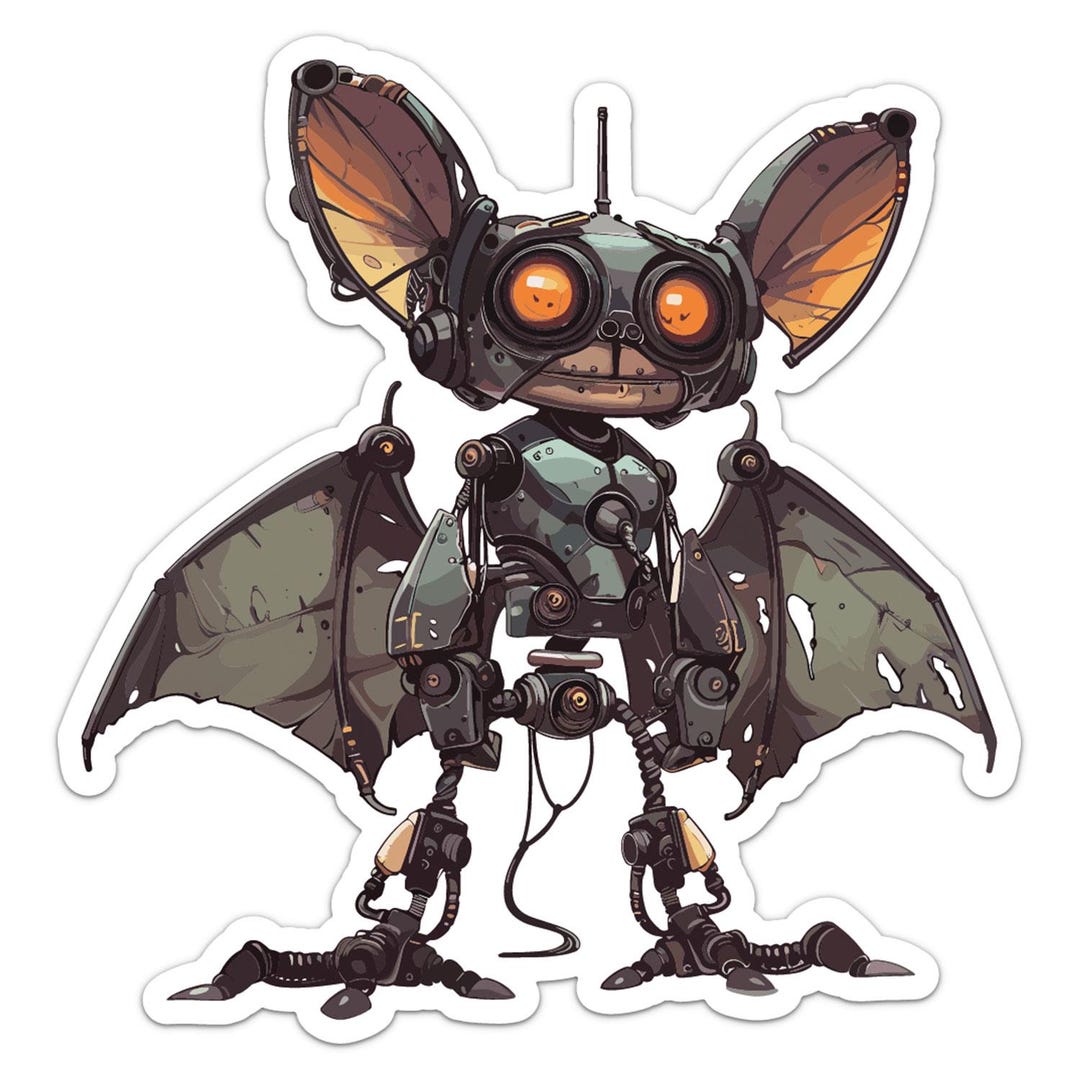 Biomechanical Bat Animal Robot Sticker Car Bumper Decal - Etsy