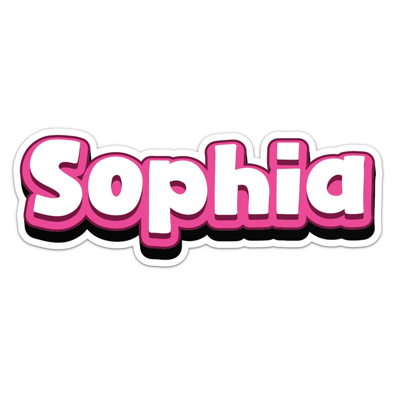 Sophia Name Sticker Car Bumper Decal - Etsy