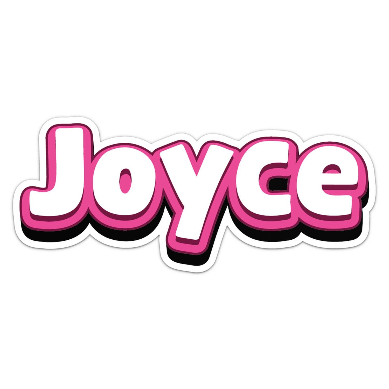 Joyce Name Sticker Car Bumper Decal - Etsy