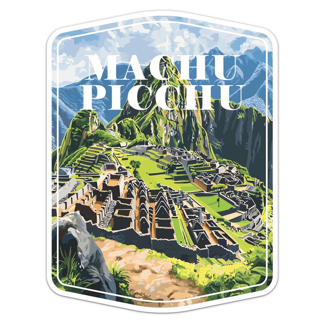 Machu Picchu Sticker Car Bumper Vinyl Decal - Etsy