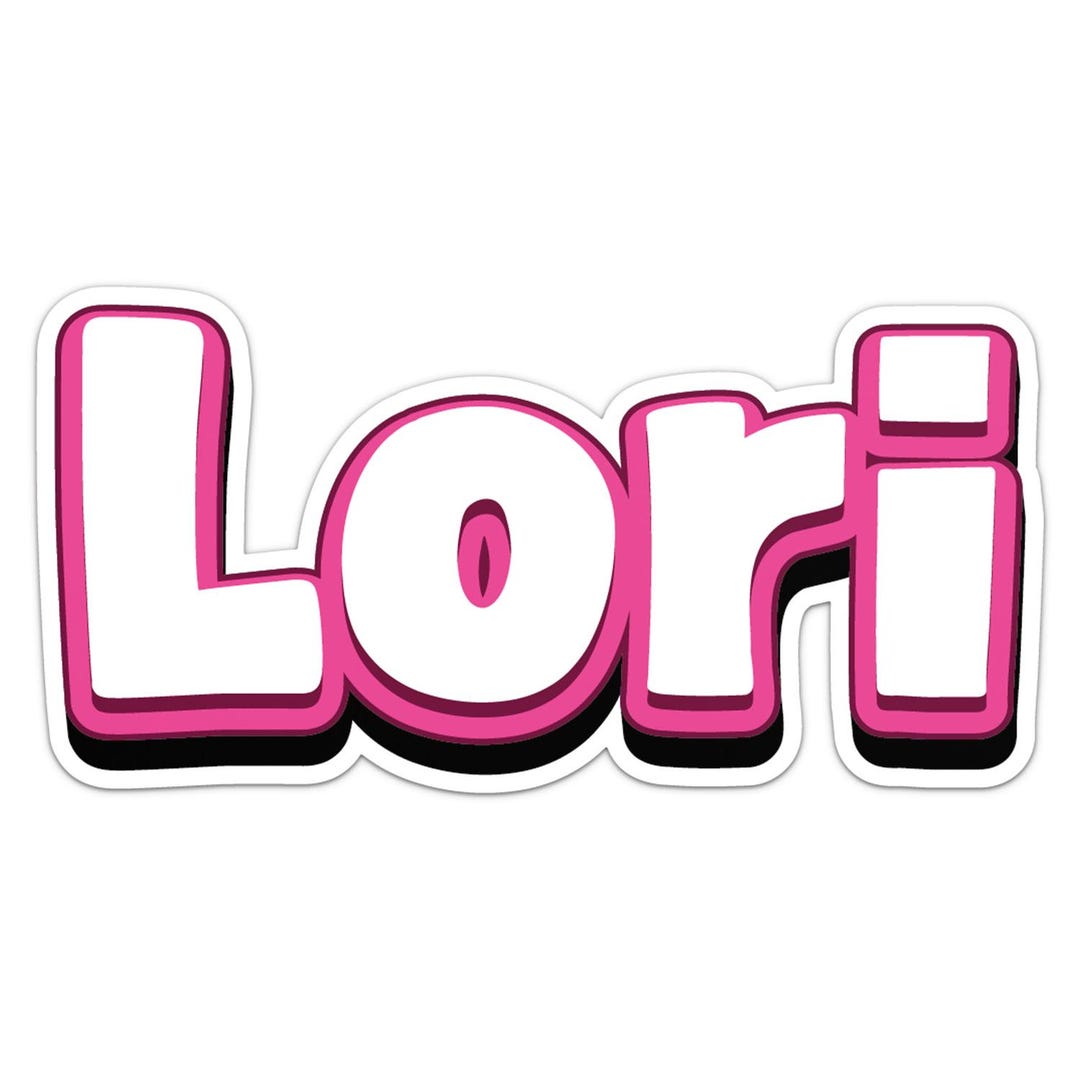 Lori Name Sticker Car Bumper Decal - Etsy