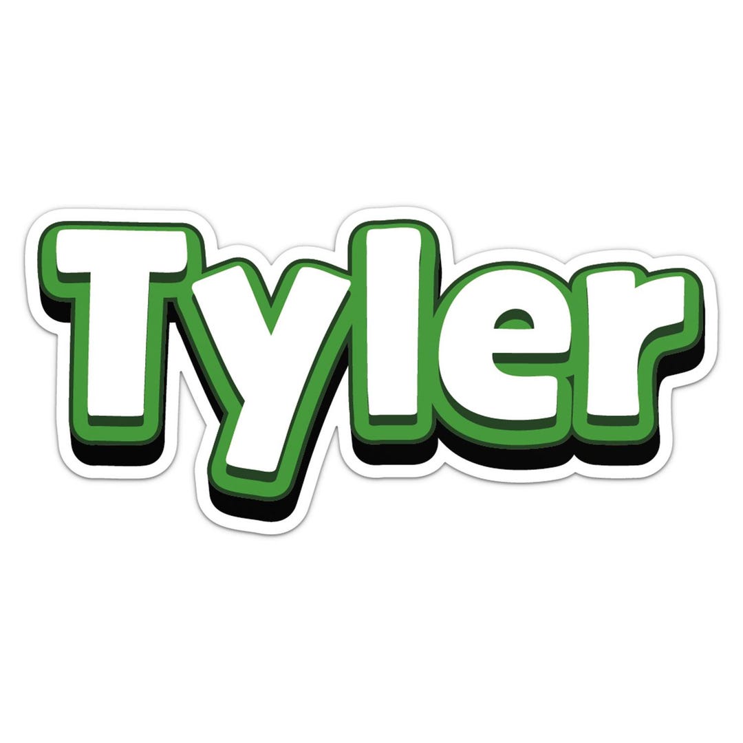 Tyler Name Sticker Car Bumper Decal - Etsy