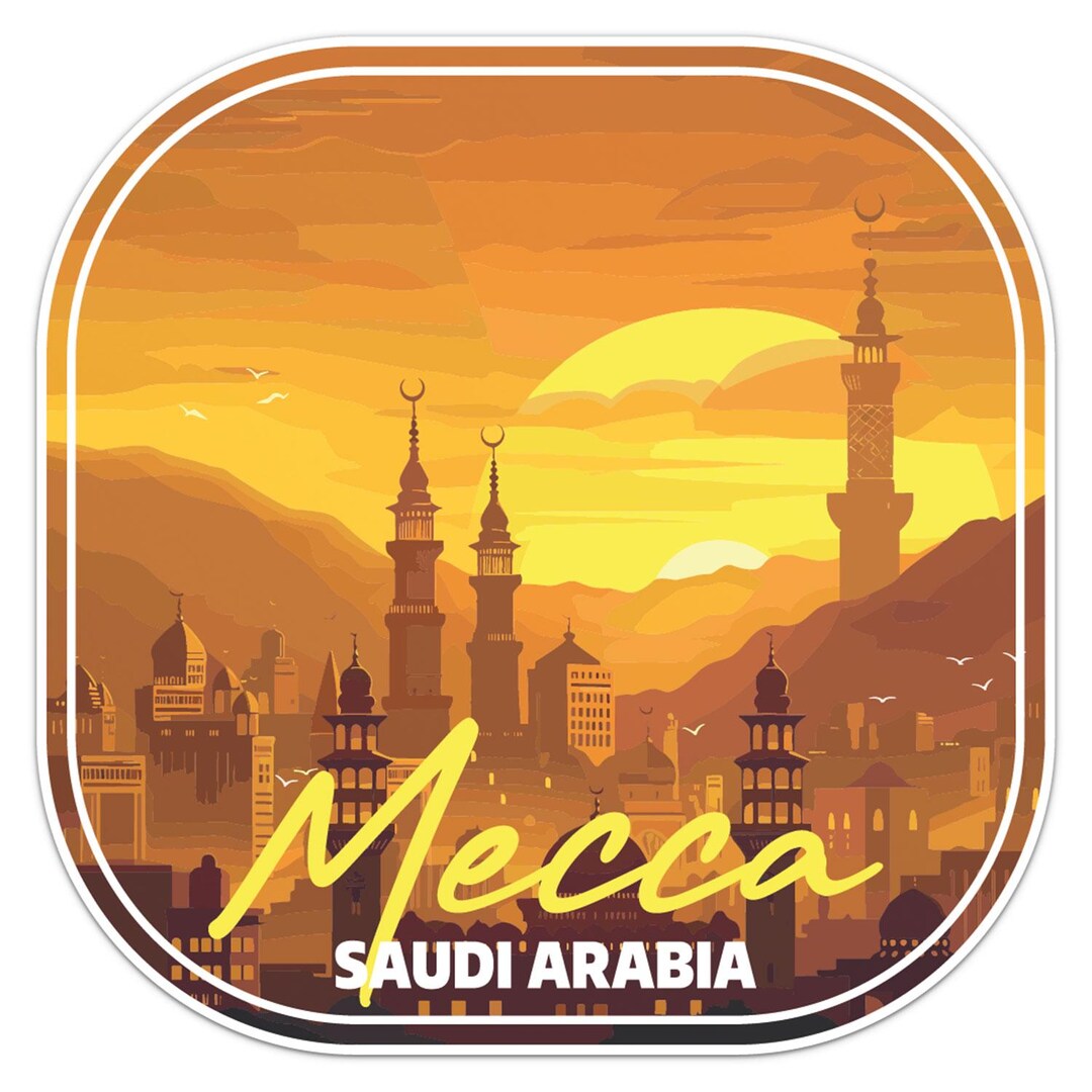 Sunset Saudi Arabia Mecca City Car Bumper Sticker - Etsy