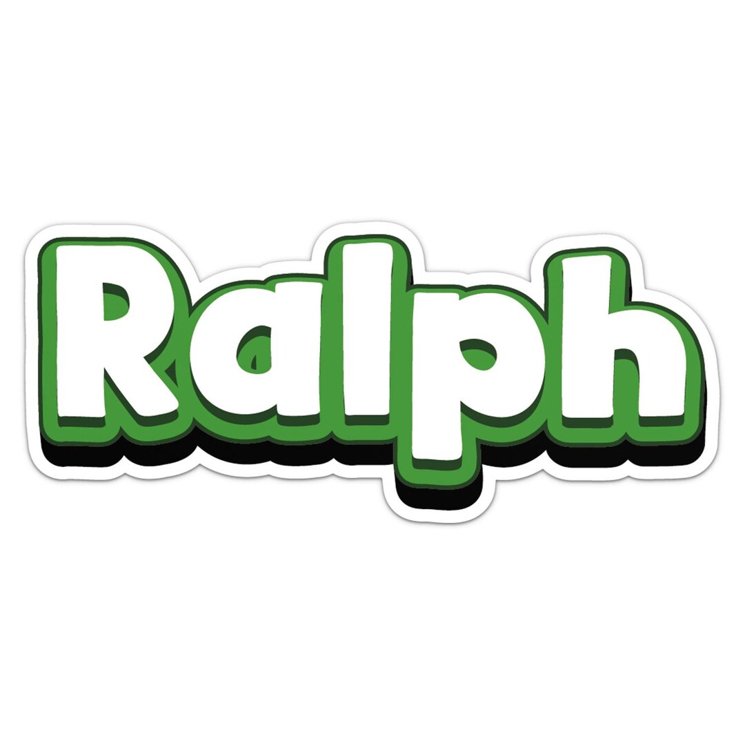Ralph Name Sticker Car Bumper Decal - Etsy