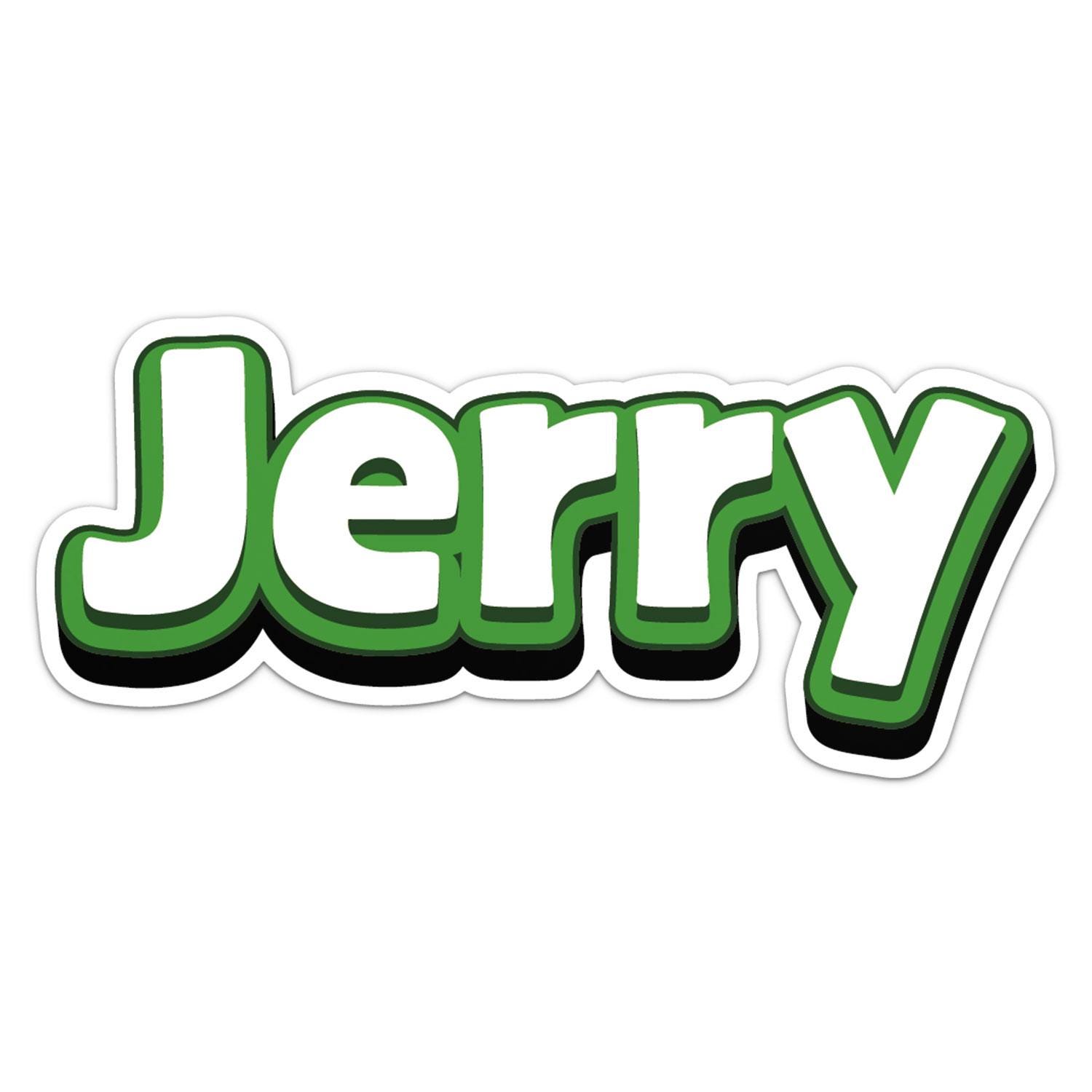 Jerry Name Sticker Car Bumper Decal - Etsy