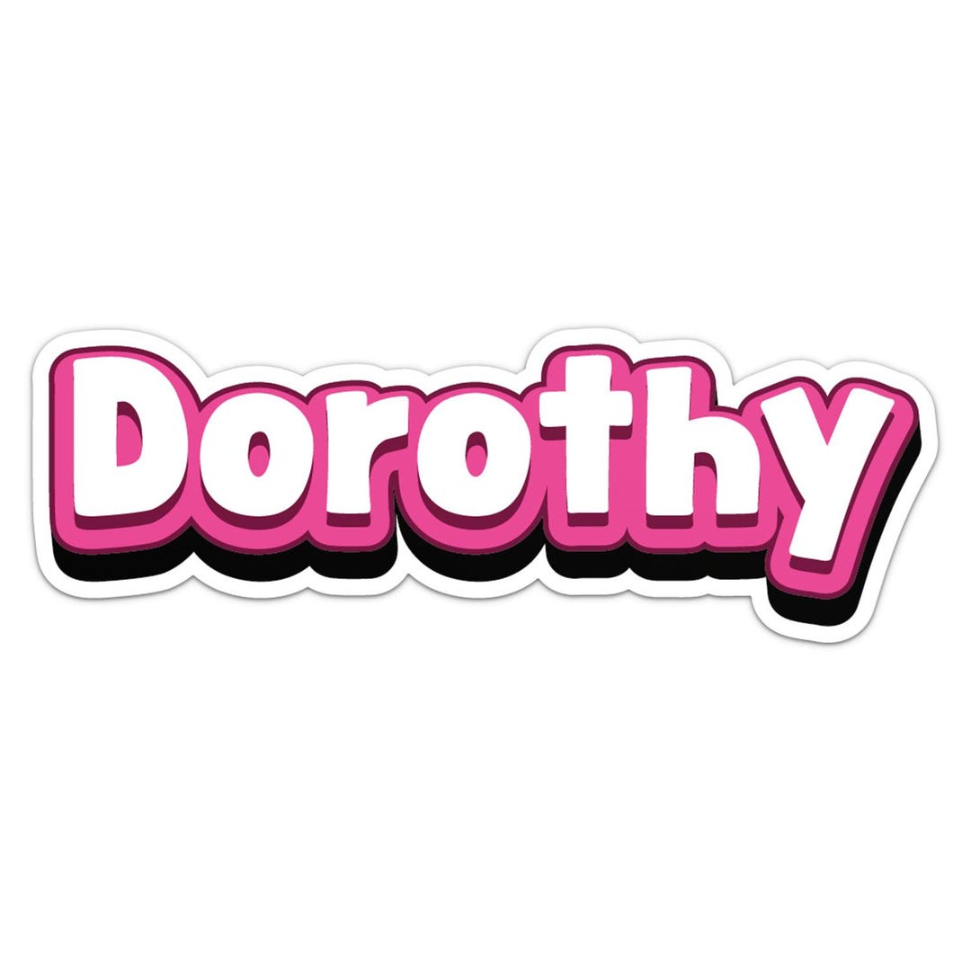 Dorothy Name Sticker Car Bumper Decal - Etsy