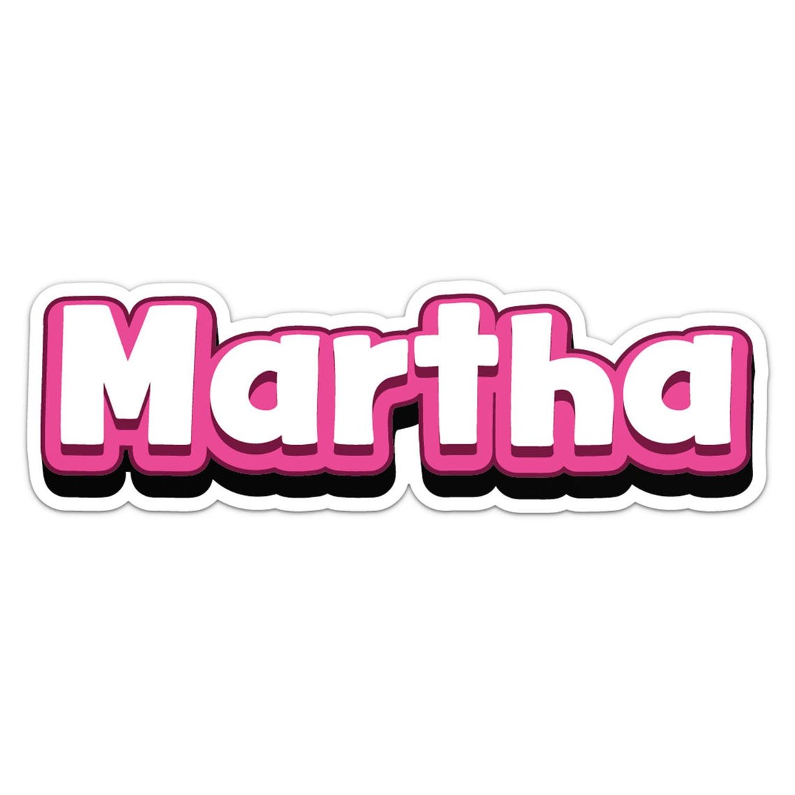Martha Name Sticker Car Bumper Decal - Etsy