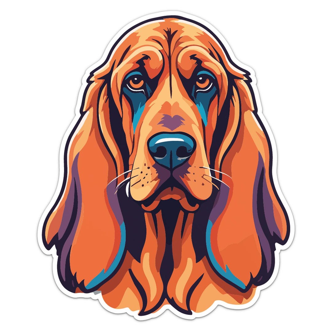 Funny Bloodhound Dog Sticker Car Bumper Decal - Etsy