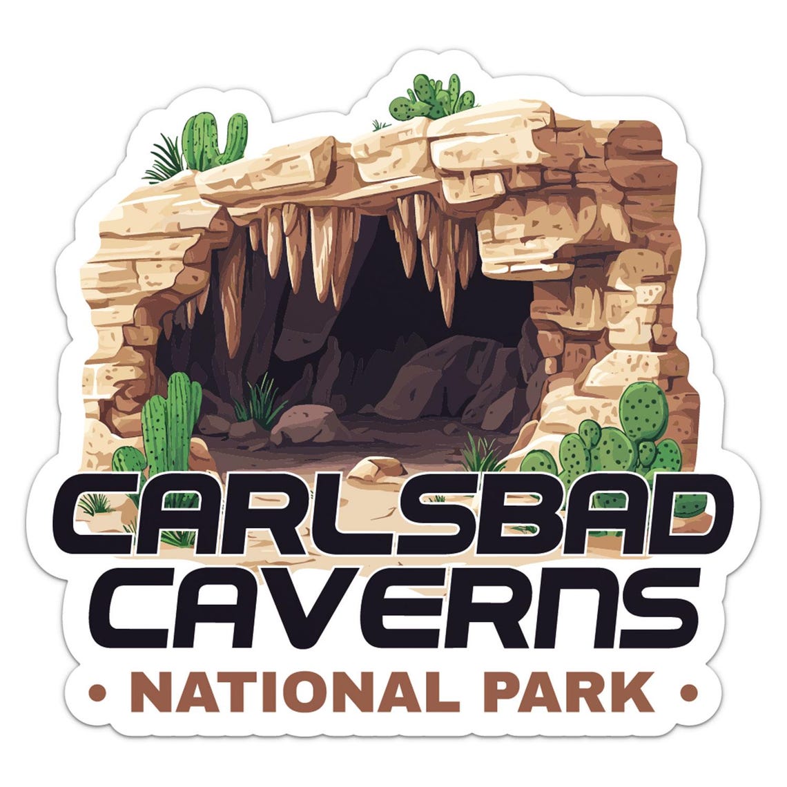 Carlsbad Caverns National Park Sticker Vinyl Car Bumper Decal - Etsy