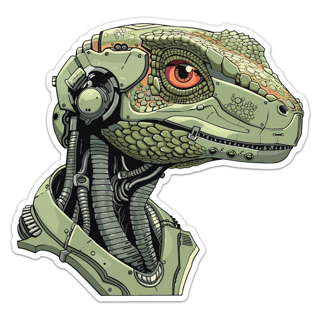 Biomechanical Lizard Animal Robot Sticker Car Bumper Decal - Etsy