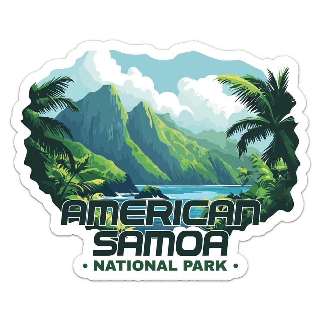 American Samoa National Park Sticker Vinyl Car Bumper Decal - Etsy