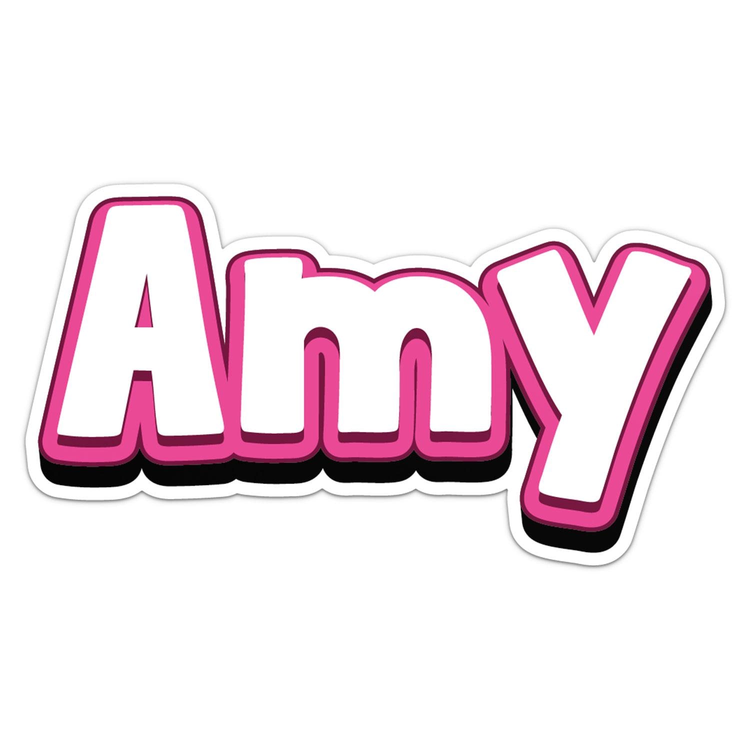 Amy Name Sticker Car Bumper Decal - Etsy