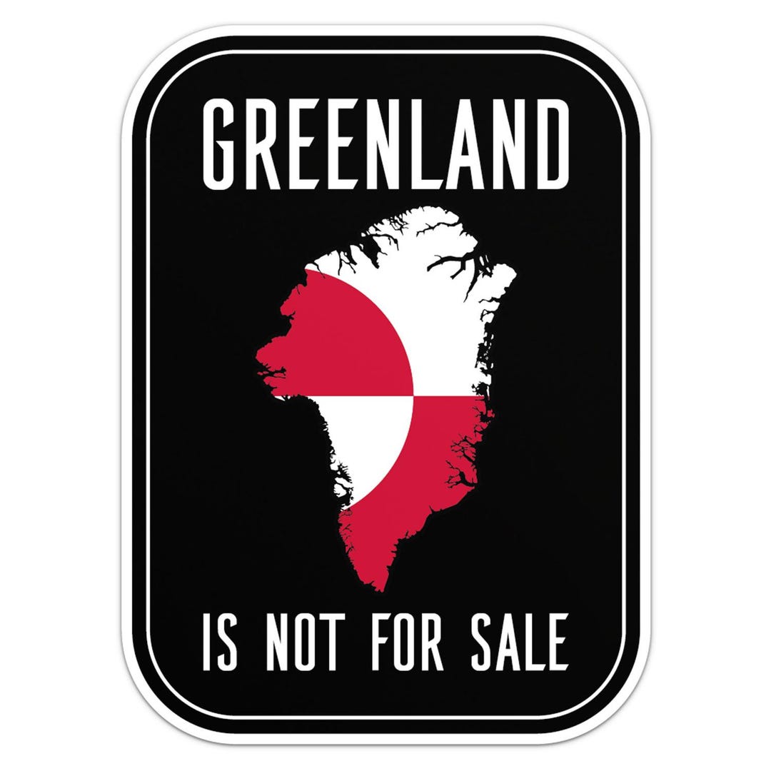 Greenland is Not for Sale Sticker Vinyl Car Bumper Decal - Etsy