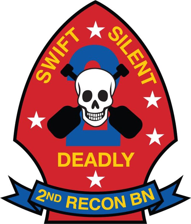 2nd Recon Battalion USMC US Army Sticker Car Bumper Decal - Etsy