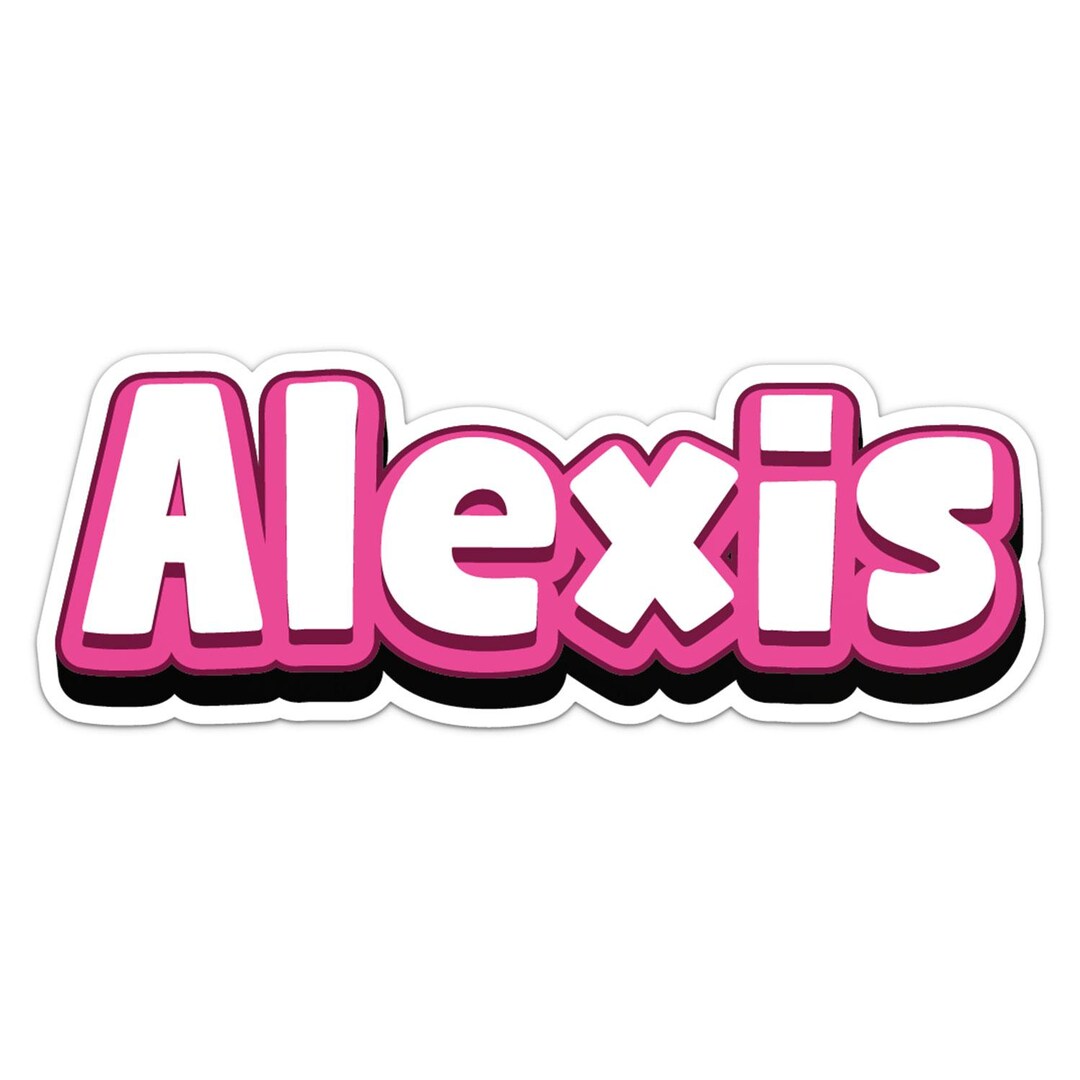 Alexis Name Sticker Car Bumper Decal - Etsy