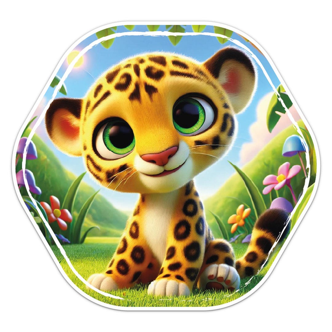 Sweet Jaguar Animal Sticker Car Bumper Decal - Etsy