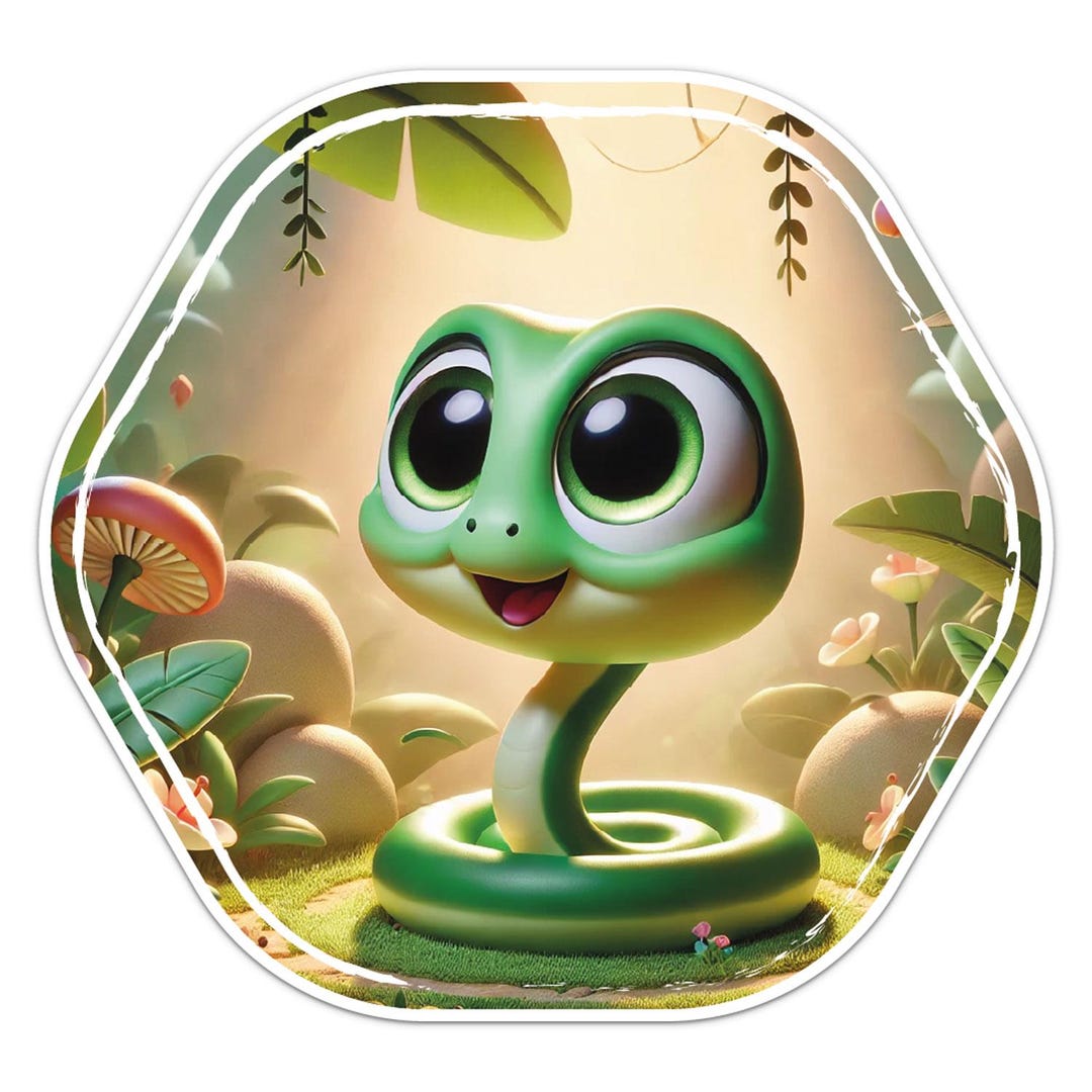 Sweet Snake Animal Sticker Car Bumper Decal - Etsy