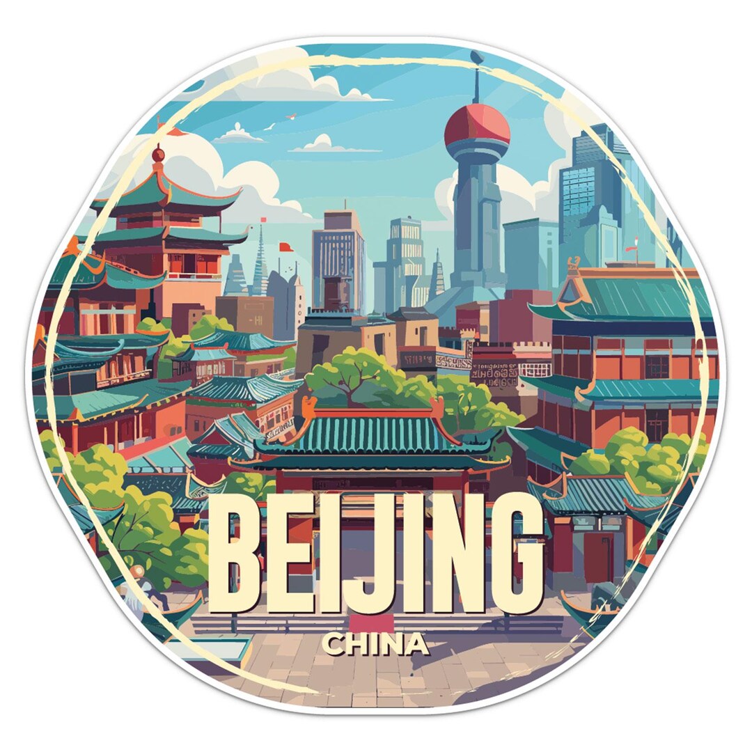 China Beijing City Sticker Car Bumper Decal - Etsy