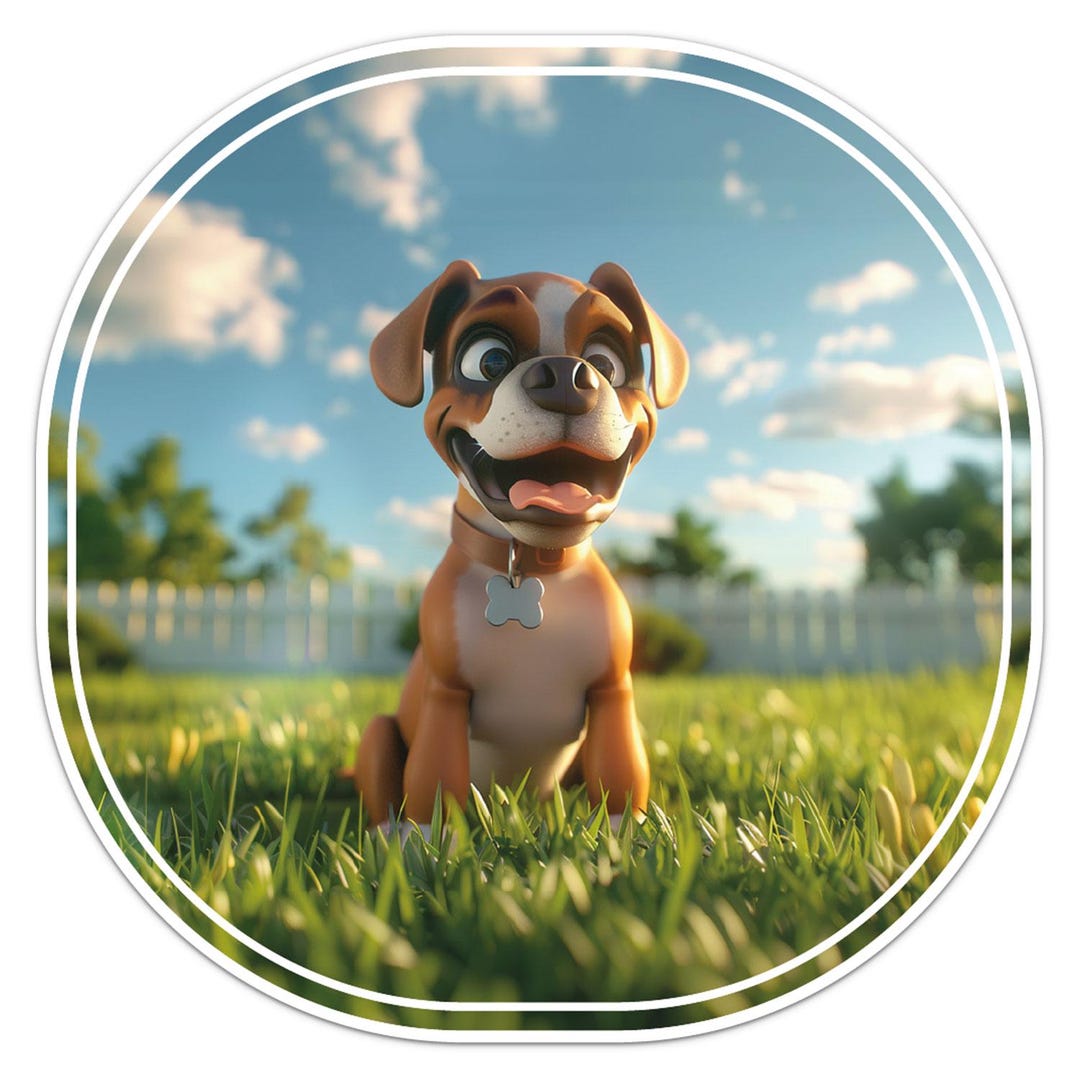 Cartoon Brittany Dog Sticker Car Bumper Decal - Etsy