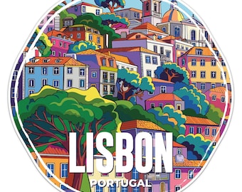 Portugal Lisbon City Vinyl Sticker Car Bumper Decal - Etsy