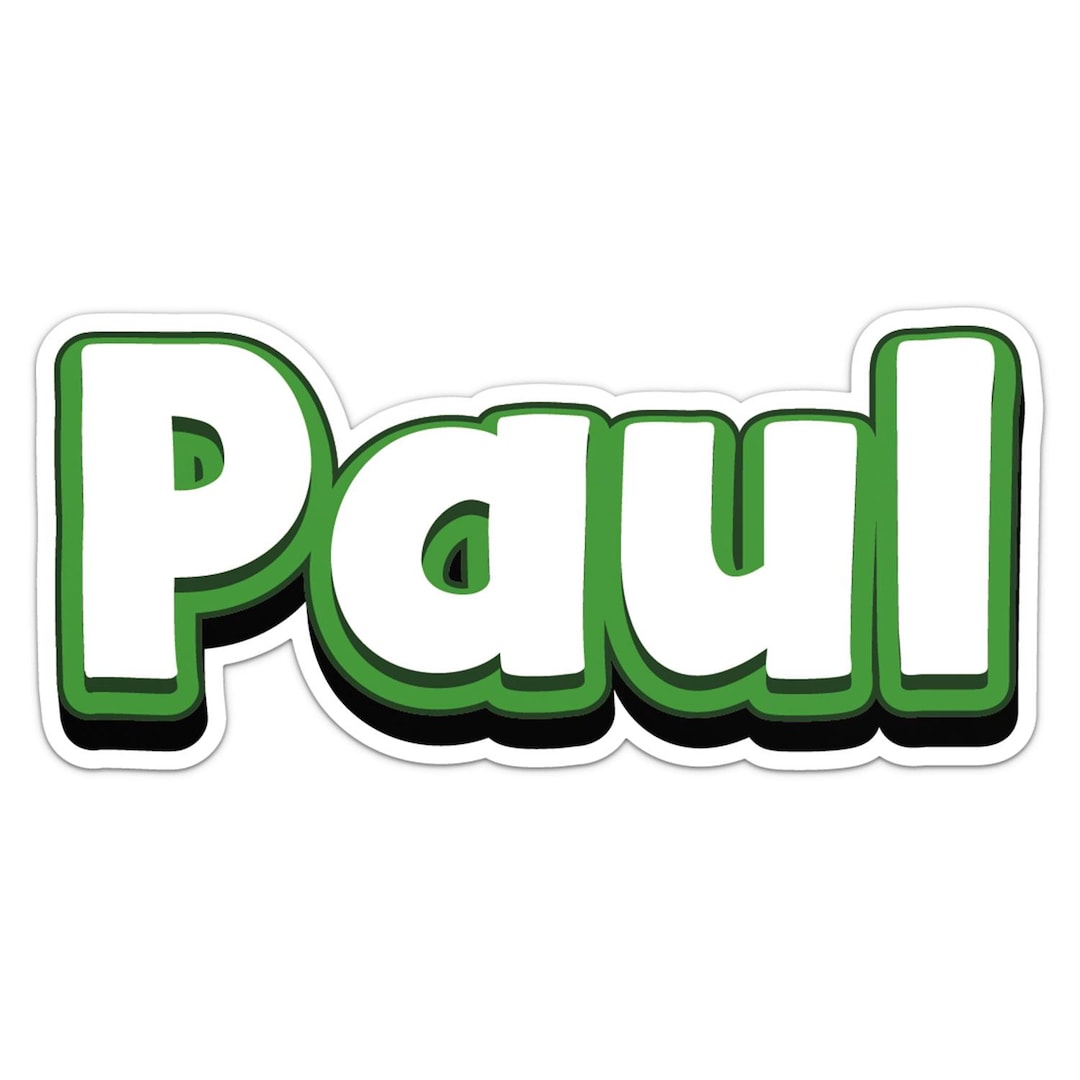 Paul Name Sticker Car Bumper Decal - Etsy