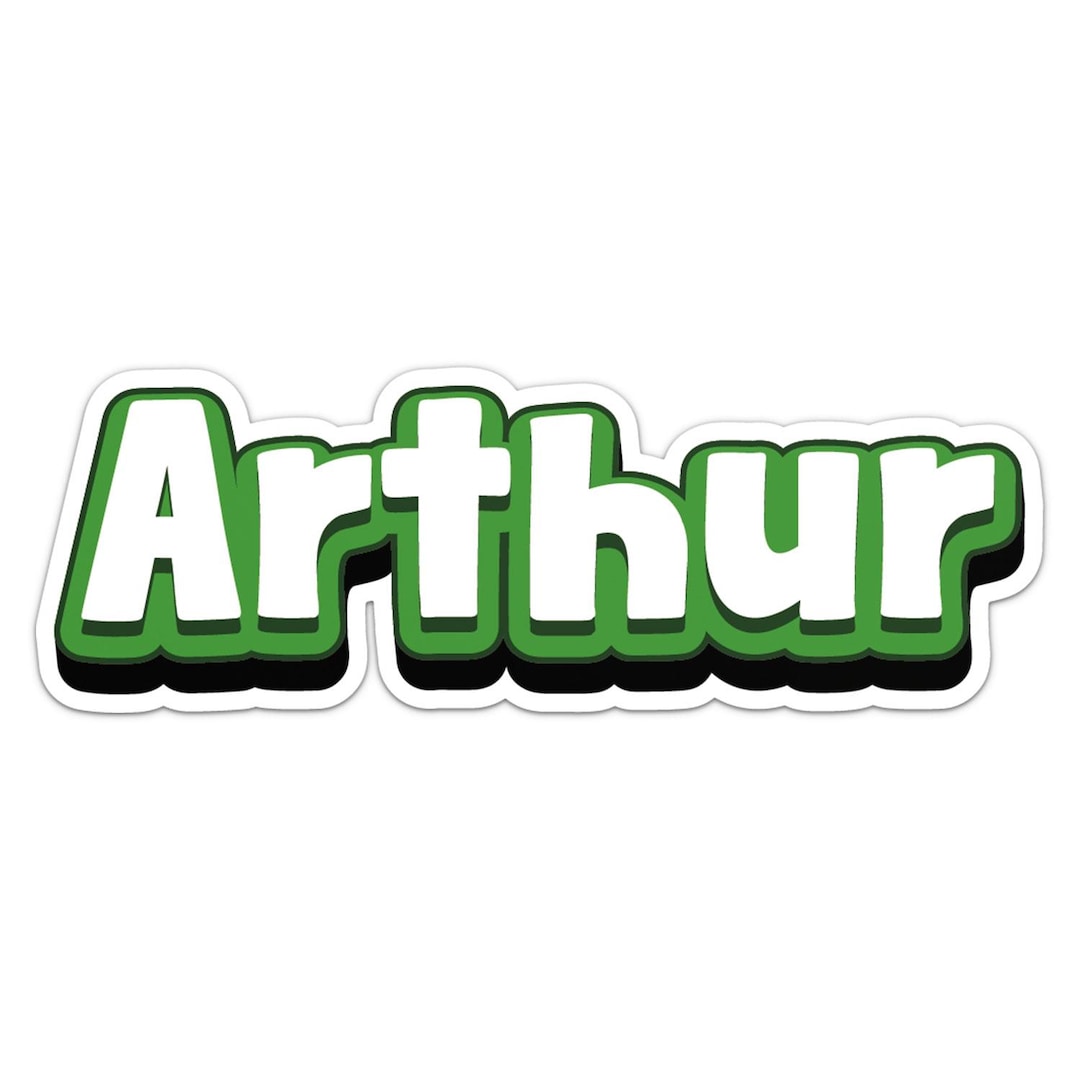 Arthur Name Sticker Car Bumper Decal - Etsy
