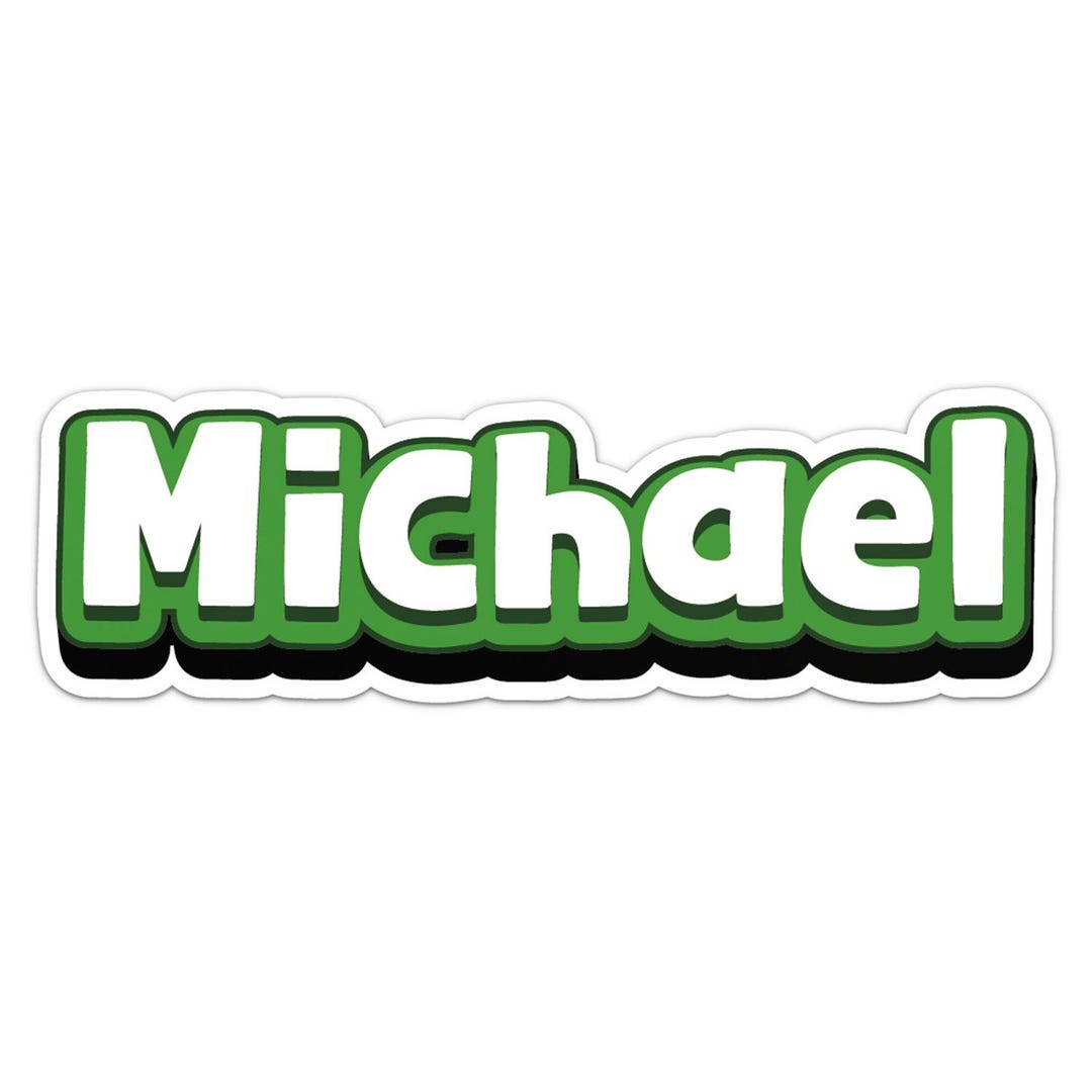 Michael Name Sticker Car Bumper Decal - Etsy