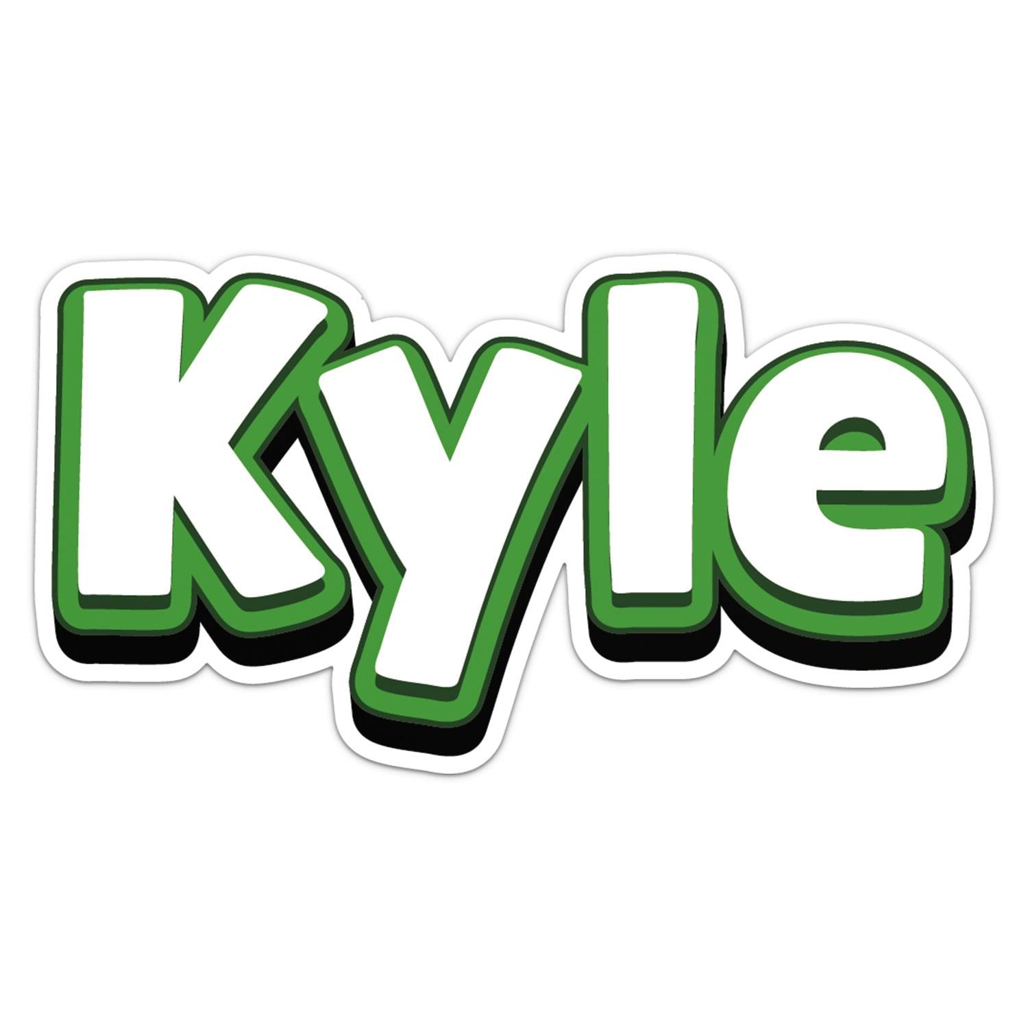 Kyle Name Sticker Car Bumper Decal - Etsy