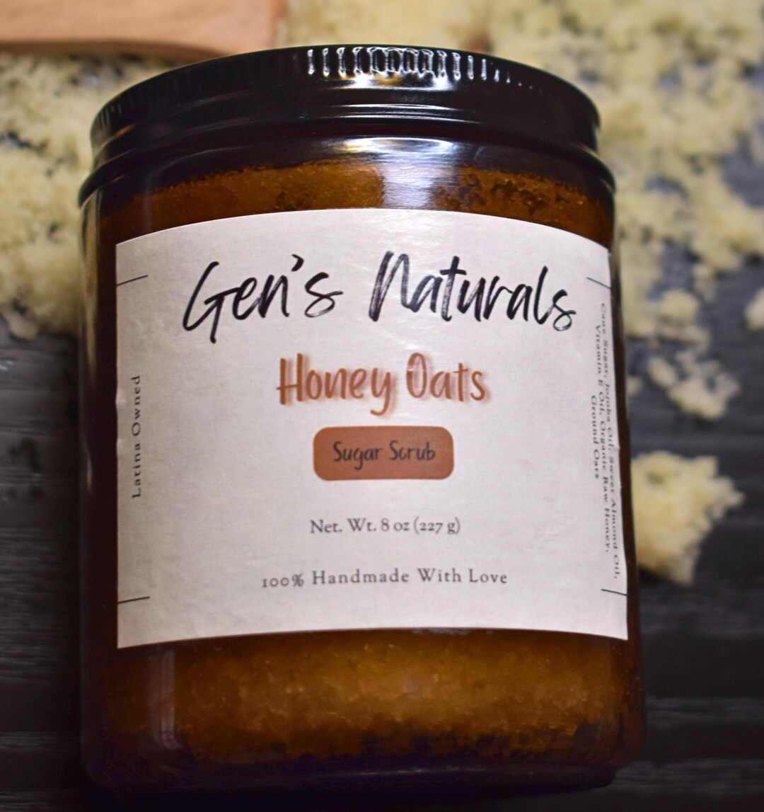Honey Oats Sugar Scrub – All-natural, Handmade, Exfoliating ...