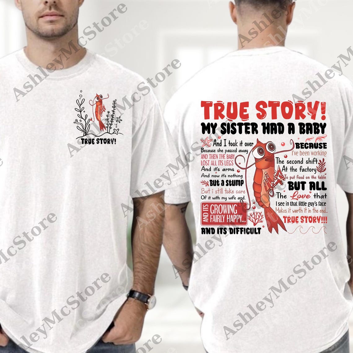 Shark Tale True Story My Sister Had A Baby Png, Shark Tale The, Shrimp ...