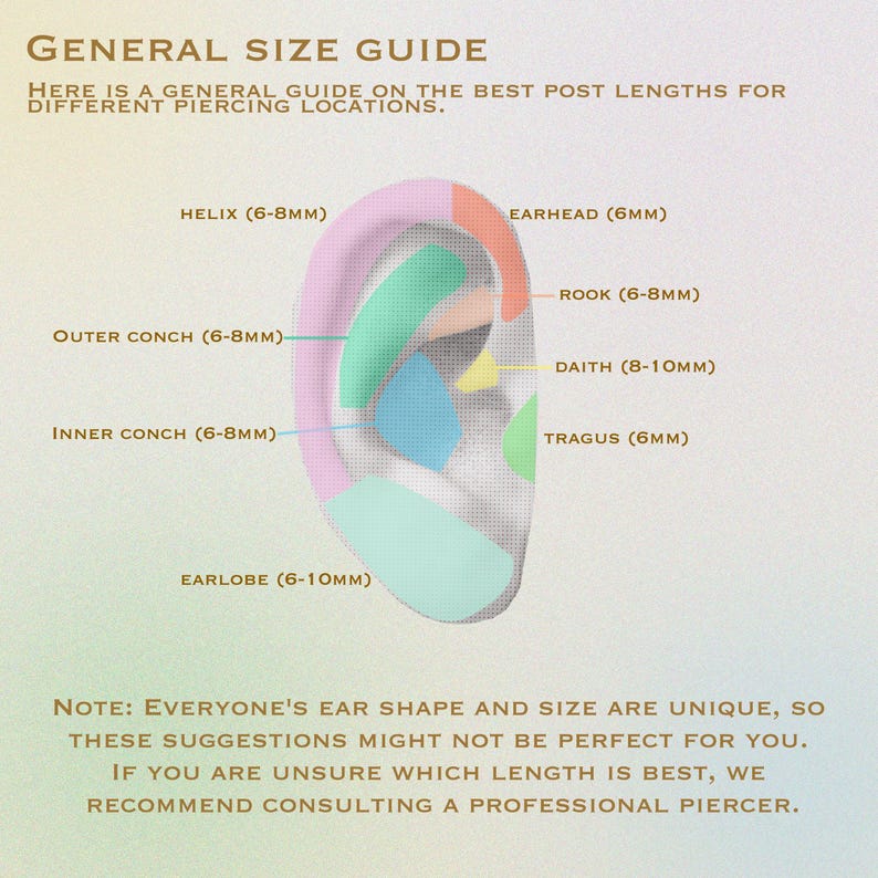 Titanium Labret Stud Earrings, Threadless Push Pin Flat Back Earrings ...