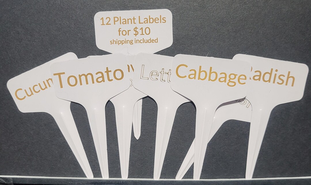 Customized Plant Label Garden Produce Marker Flower Engraved Plant Tag ...