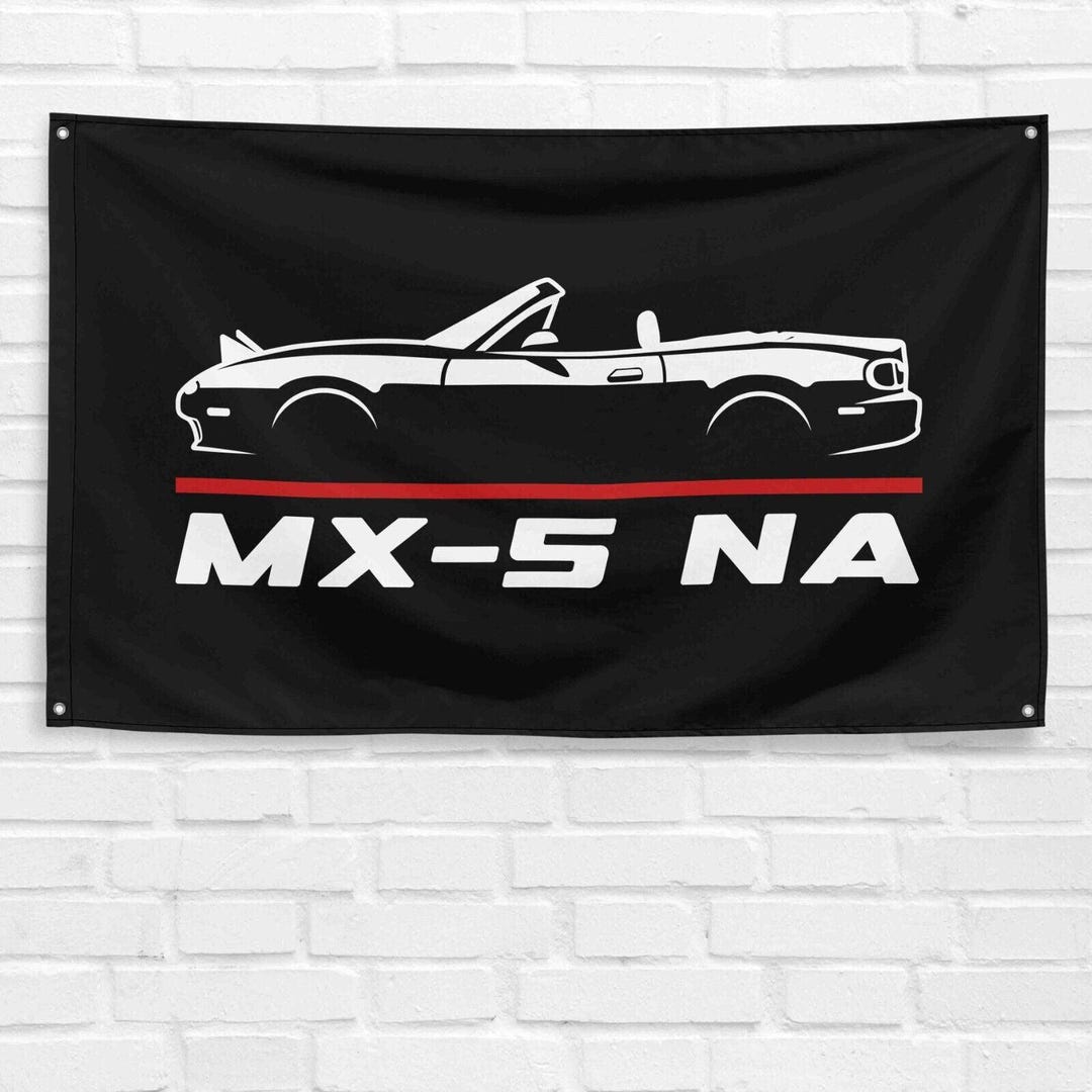 For MX 5 NA Miata Car Enthusiast 3x5 Ft Flag Grandpa Dad Son Birthday ...