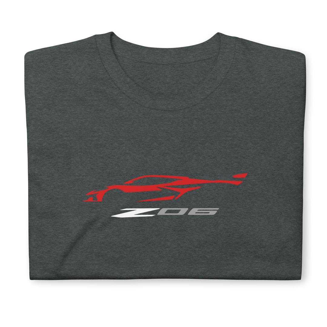 Corvette C8 Z06 Red T-shirt Softstyle Tee Shirt for Car Lovers Grandpa ...