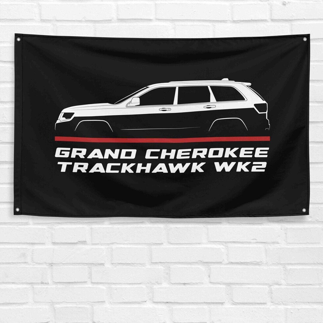For Grand Cherokee Trackhawk WK2 2014-2020 Car Enthusiast 3x5 Ft Flag ...