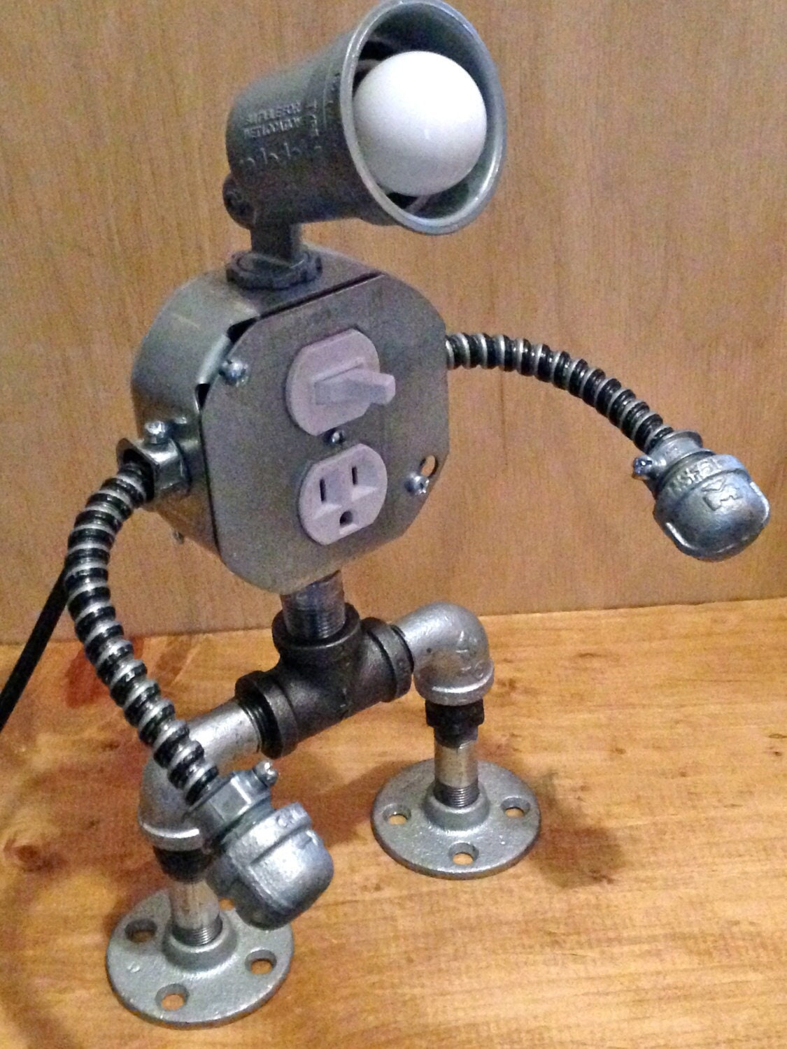 Robot Lamp - Etsy