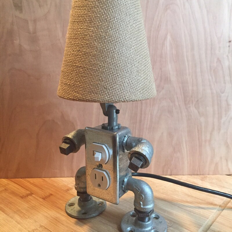 Robot Lamp - Etsy