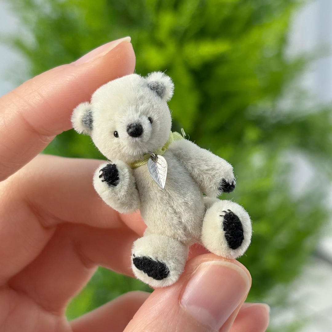Tiny Stuffed Bears, Small Teddy Bear With Red Heart – Handmade ...