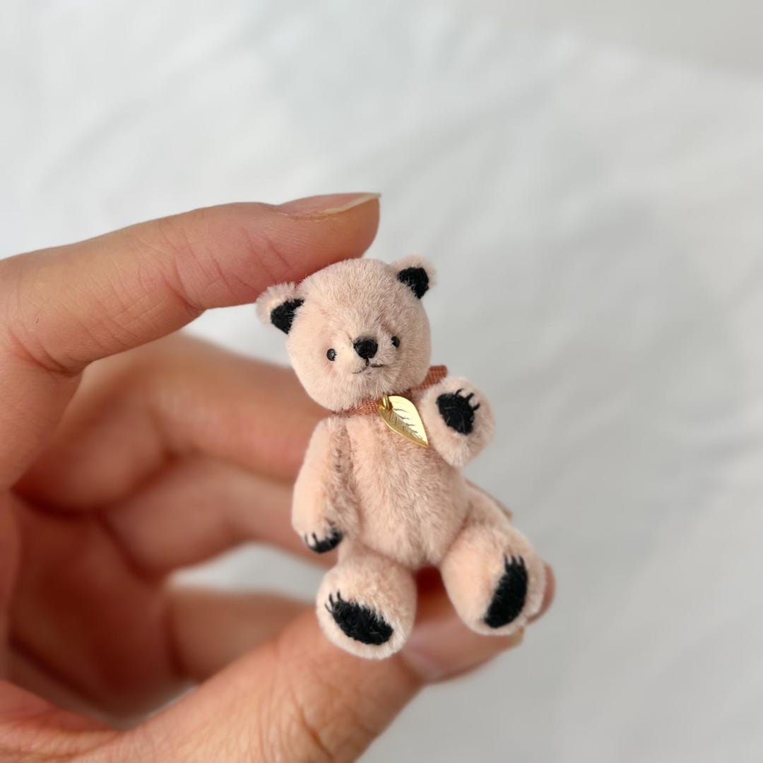 Mindful Bear, Mini Stuffed Bears, Miniature Teddy Bears With Red Heart ...