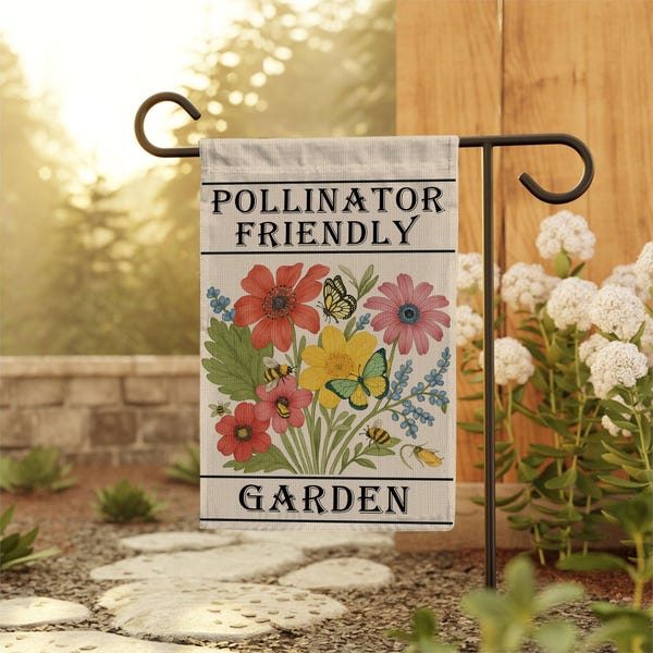 Pollinator Friendly Garden Sign - Etsy