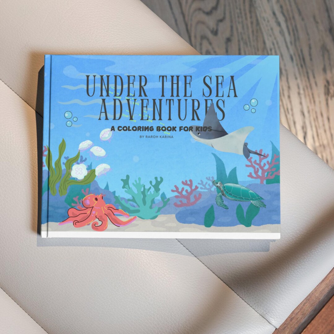 Under the Sea Adventures Kids Coloring Book - Etsy
