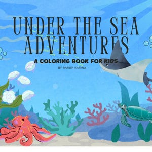 Under the Sea Adventures Kids Coloring Book - Etsy