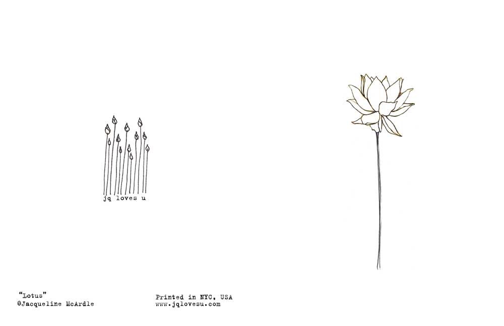 Lotus Flower Floral Note Card Set Boxed Note Card Set Blank - Etsy