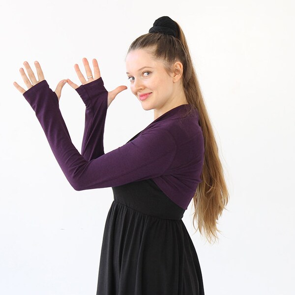 Purple Shrug - Etsy