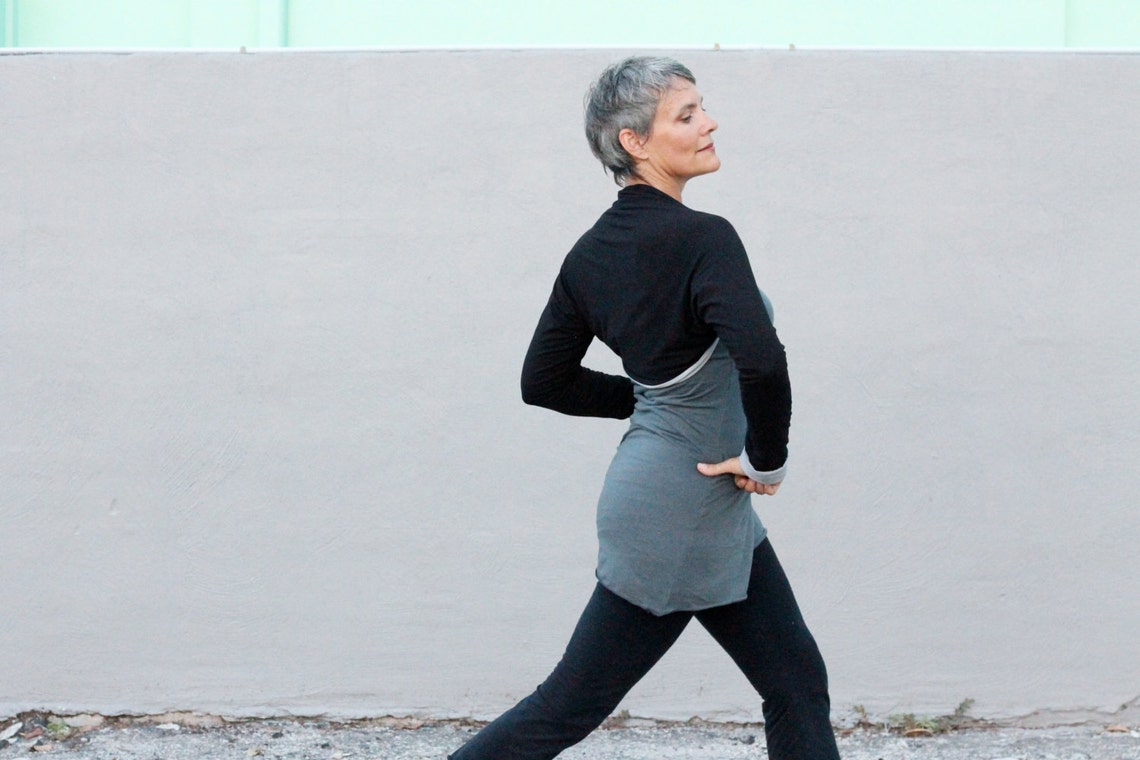 Gray Shrug | Reversible Shrug| Black and Gray Shrug| Gray Bolero Shrug ...